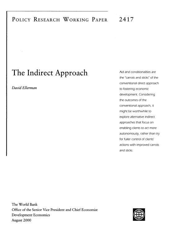 The Indirect Approach